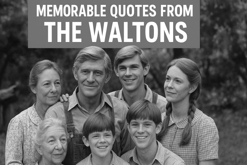 Memorable quotes from The Waltons.