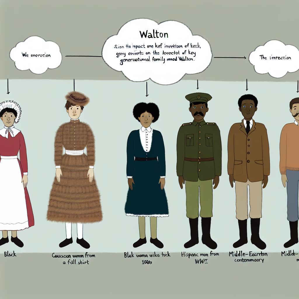 The impact of historical events on the Walton family.